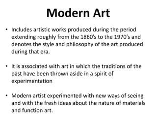 Modern Arts (MAPEH) | PPTX