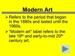 Modern Art First Quarter.powerpoint presentationt | PPTX