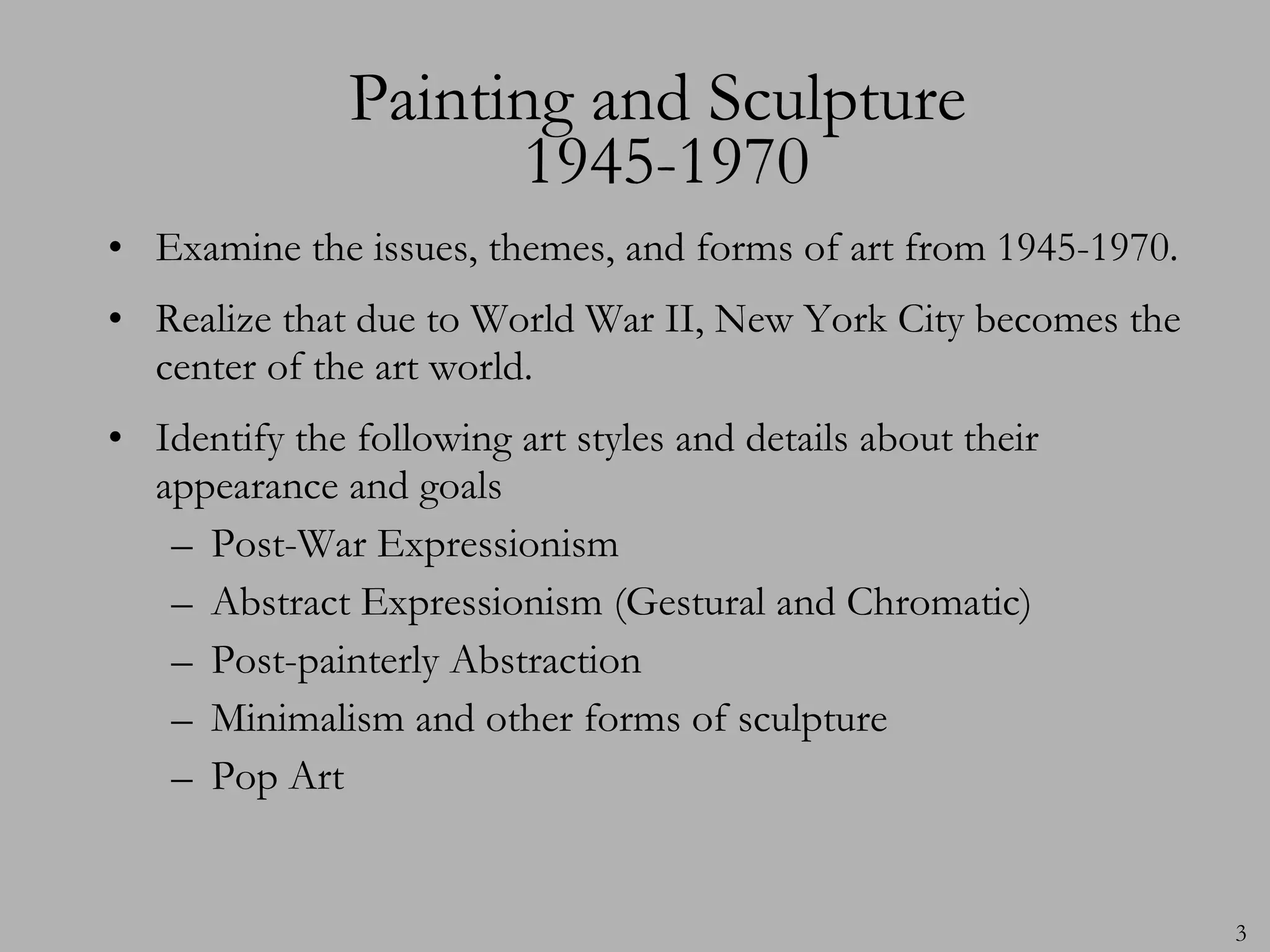 Modern art after 1940 | PPT