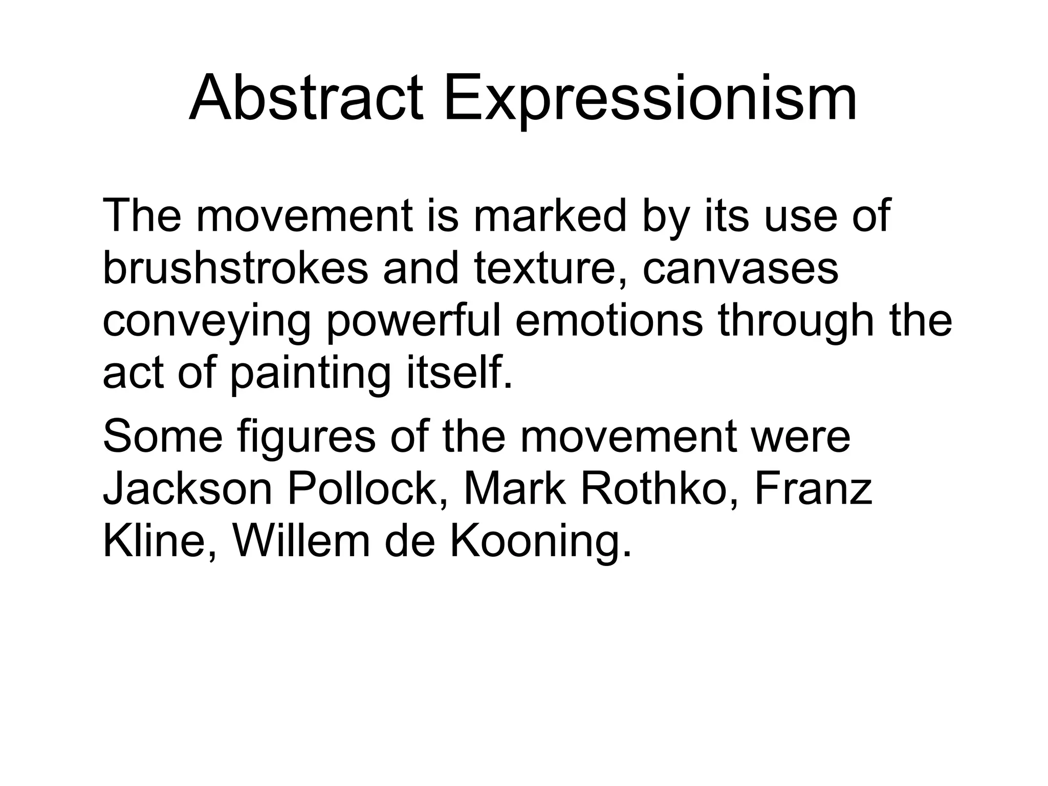 Modern art movements | PPT