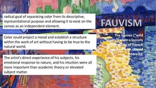 Modern art movements | PPTX