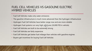 Modern automobile fuel cell technology presentation | PPTX