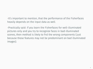 Fisherfaces Face Recognition Algorithm | PDF