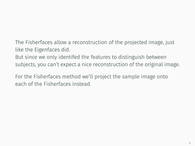 Fisherfaces Face Recognition Algorithm | PPT