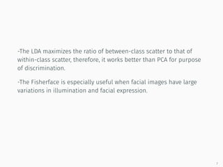 Fisherfaces Face Recognition Algorithm | PDF
