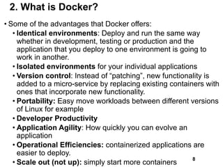 Modern big data and machine learning in the era of cloud, docker and ...