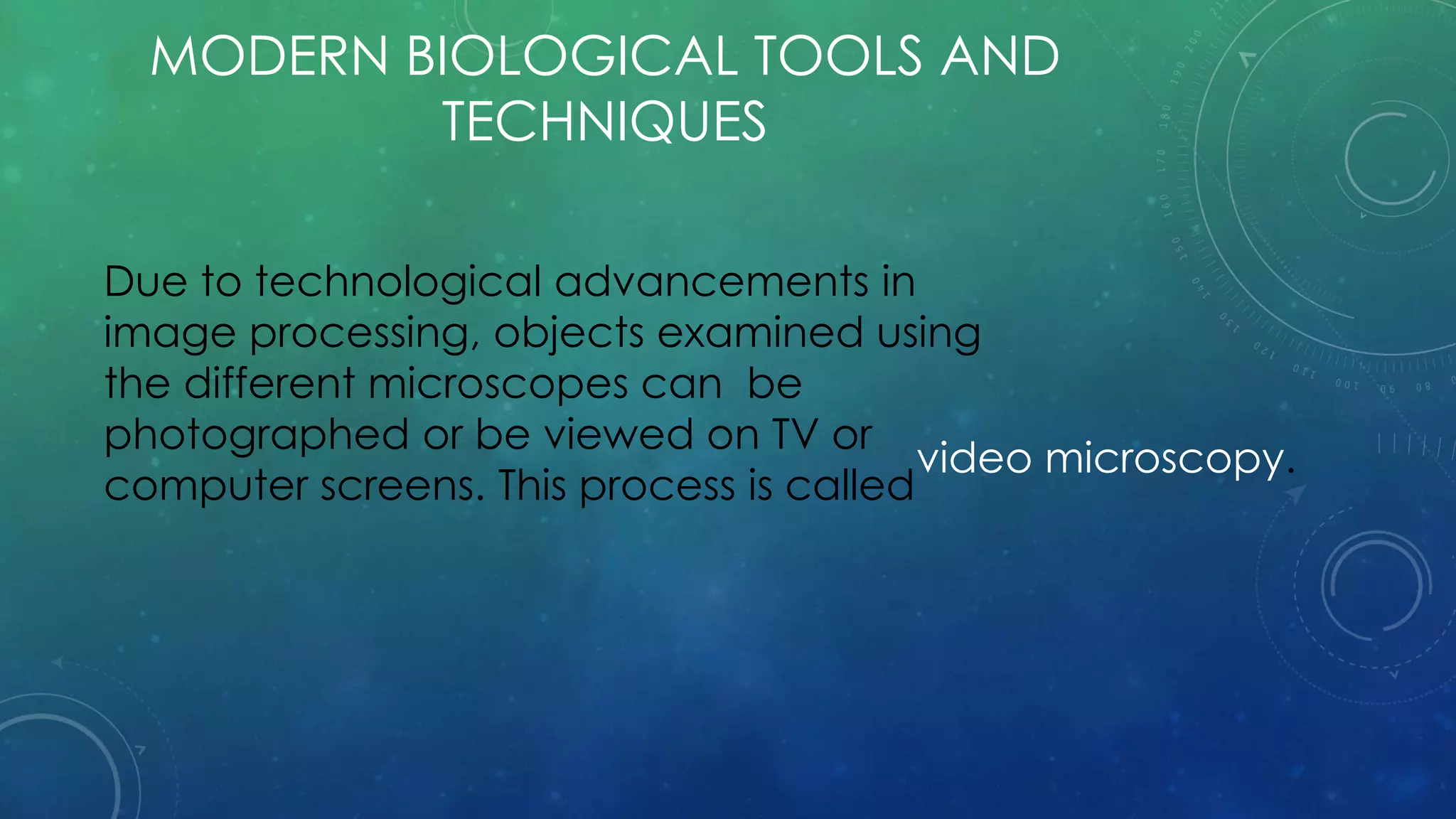Modern Biological Tools and Techniques | PPTX