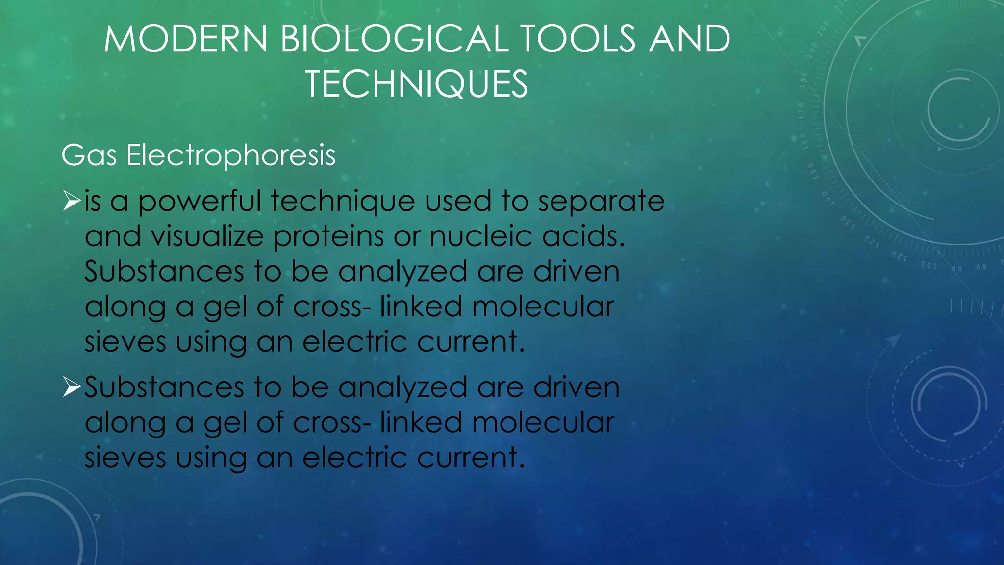 Modern Biological Tools and Techniques | PPTX