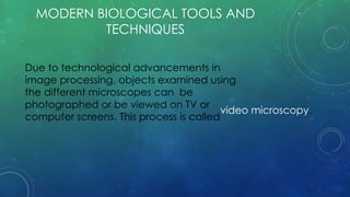 Modern Biological Tools and Techniques | PPTX