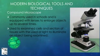 Modern Biological Tools and Techniques | PPTX | Biological Sciences ...