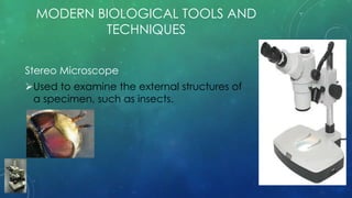 Modern Biological Tools and Techniques | PPTX