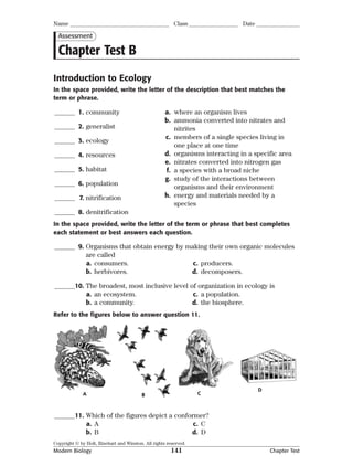 Modern Biology. Chapter Tests with Answer Key General and Advanced (3).pdf