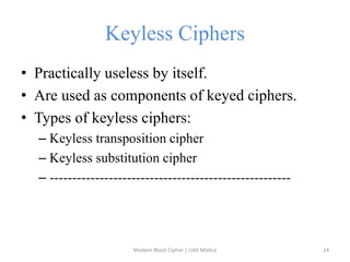 Modern block cipher | PPTX