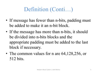 Modern block cipher | PPTX