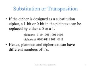 Modern block cipher | PPTX