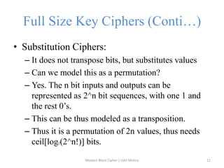 Modern block cipher | PPT