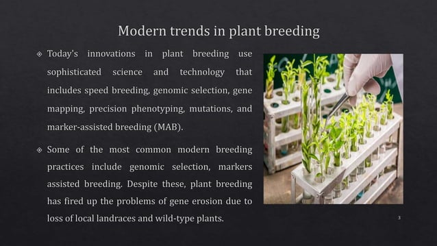 MODERN BREEDING METHODS (GENETICS).pptx.. | PPT