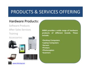 Modern business machines limited (mbm) company profile | PDF