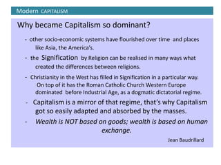 Modern Capitalism | PPTX | Christianity | Religion & Spirituality
