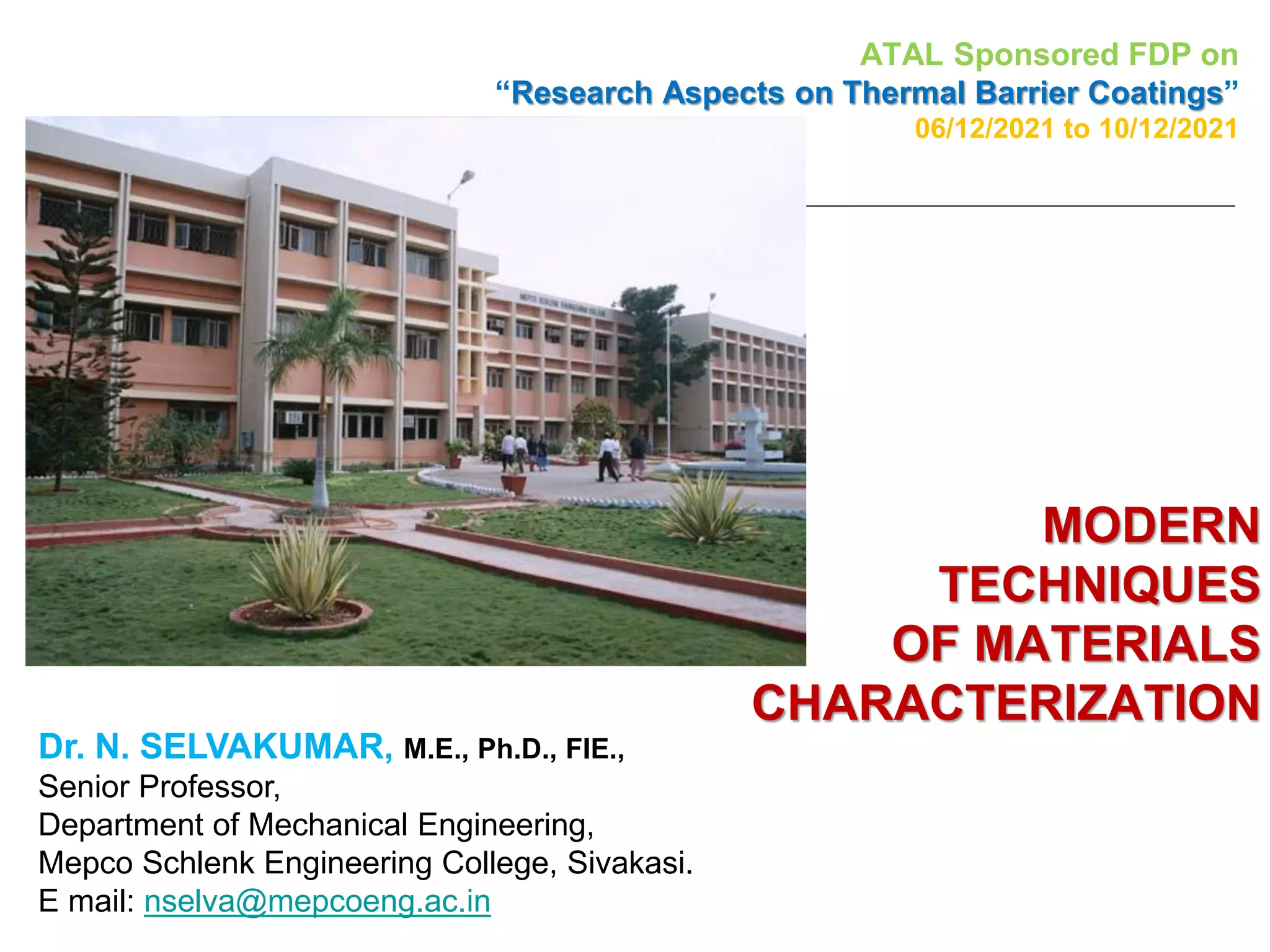 Modern characterization | PDF