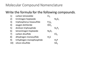 Modern Chemistry Chapter 7.ppt