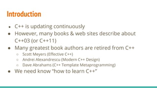 Modern C++ Learning | PPT