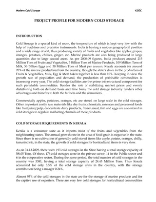 Modern cold storage ksidc | PDF