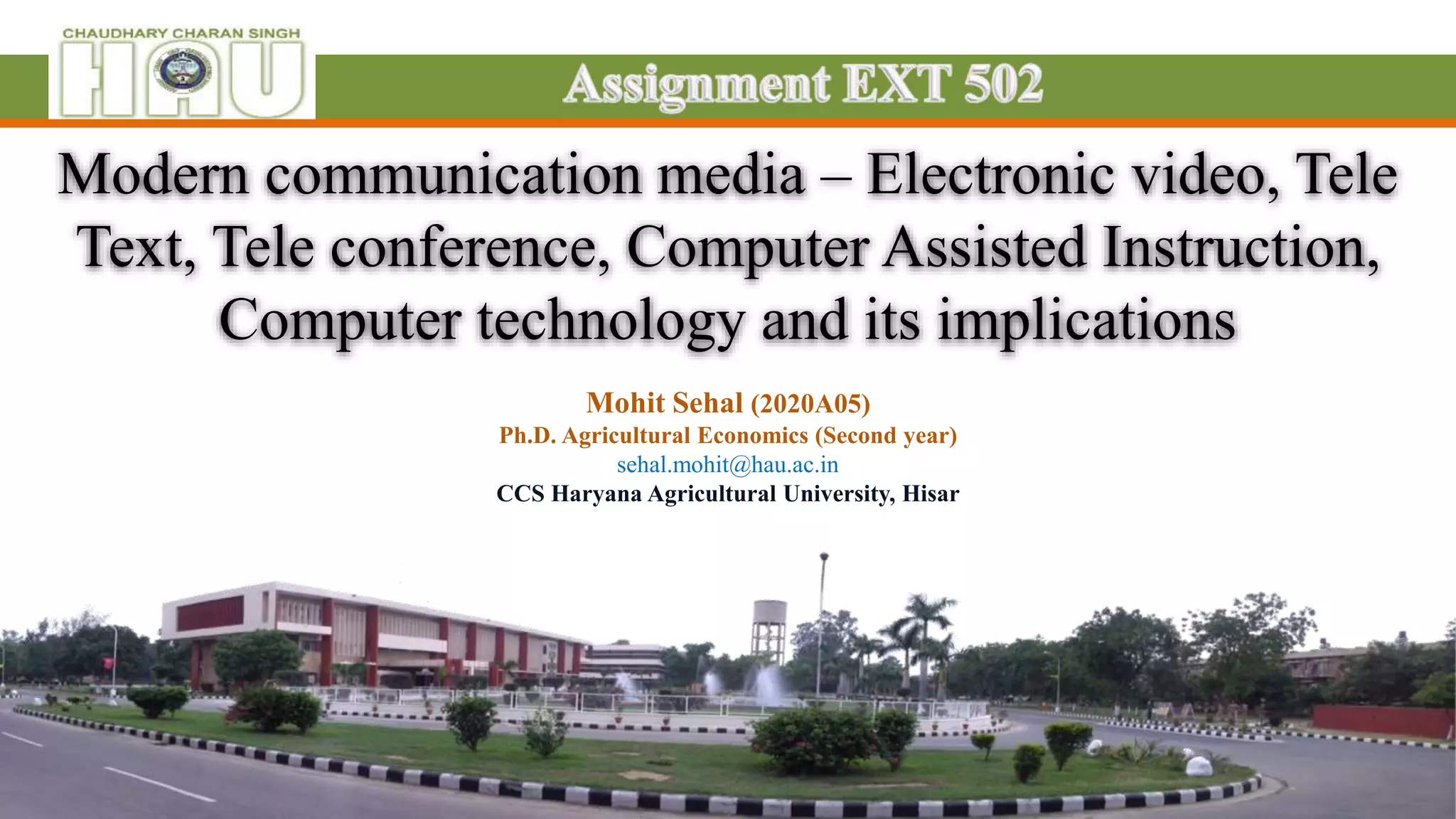 Modern communication media – Electronic video, Tele Text, Tele ...