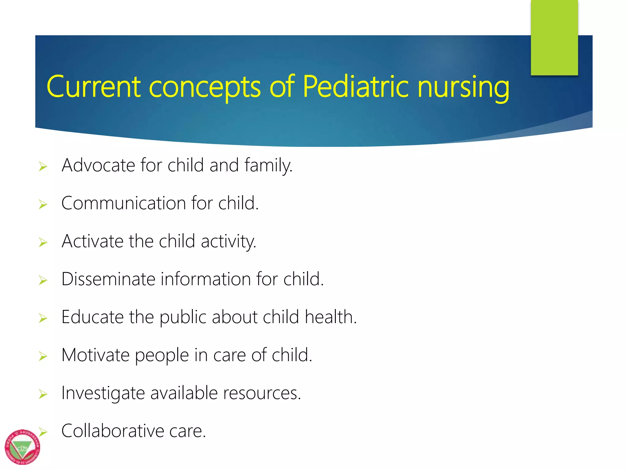 Modern concept in Pediatrics | PPTX