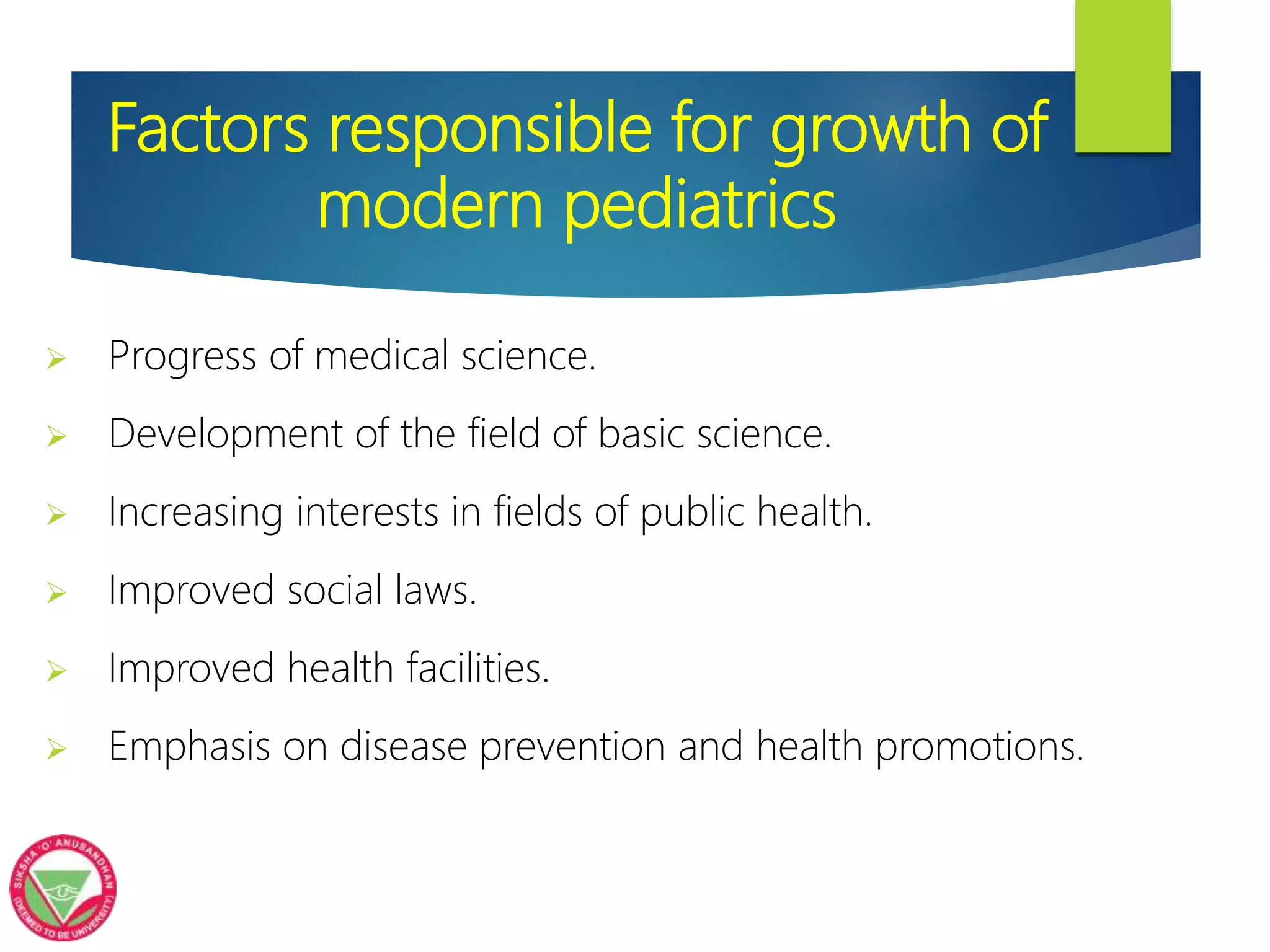 Modern concept in Pediatrics | PPTX