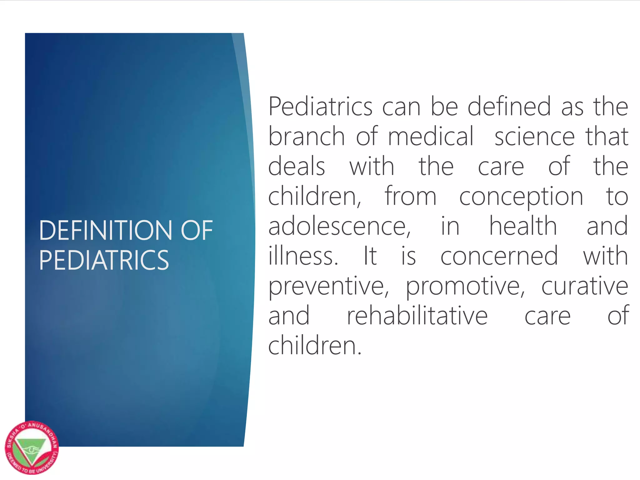 Modern concept in Pediatrics | PPTX