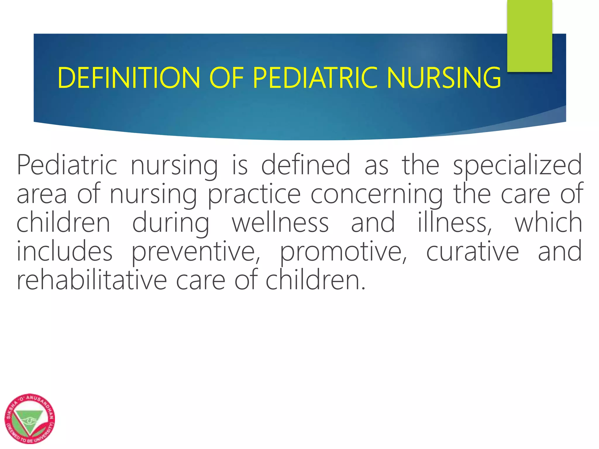 Modern concept in Pediatrics | PPTX