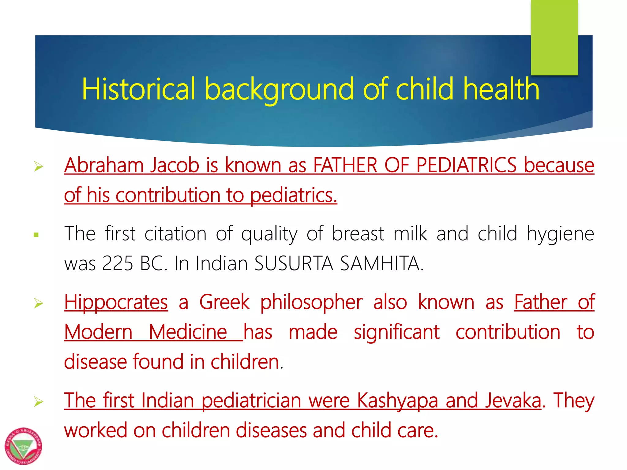 Modern concept in Pediatrics | PPTX
