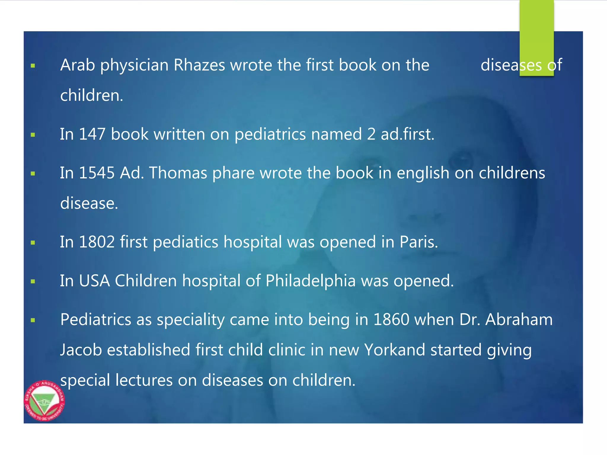 Modern concept in Pediatrics | PPTX