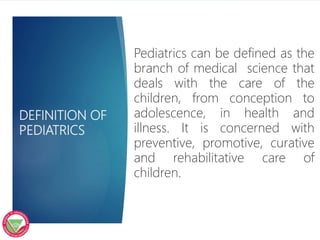 Modern concept in Pediatrics | PPTX