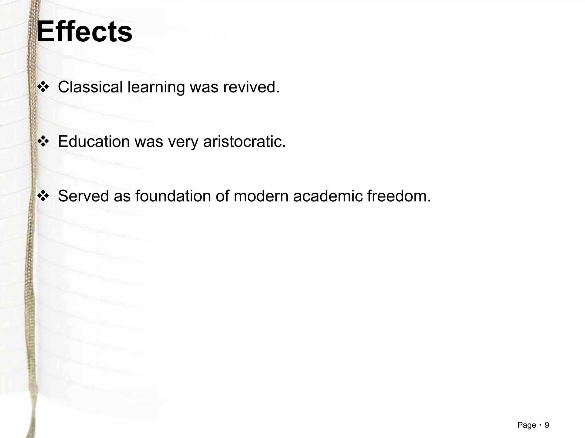 The Renaissance Education | PPTX