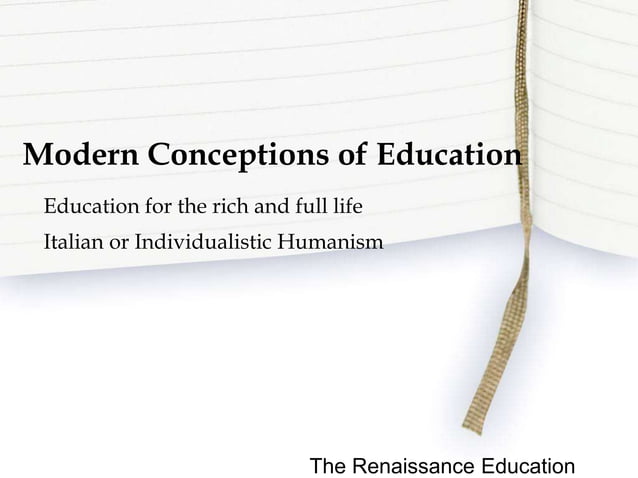 The Renaissance Education | PPTX