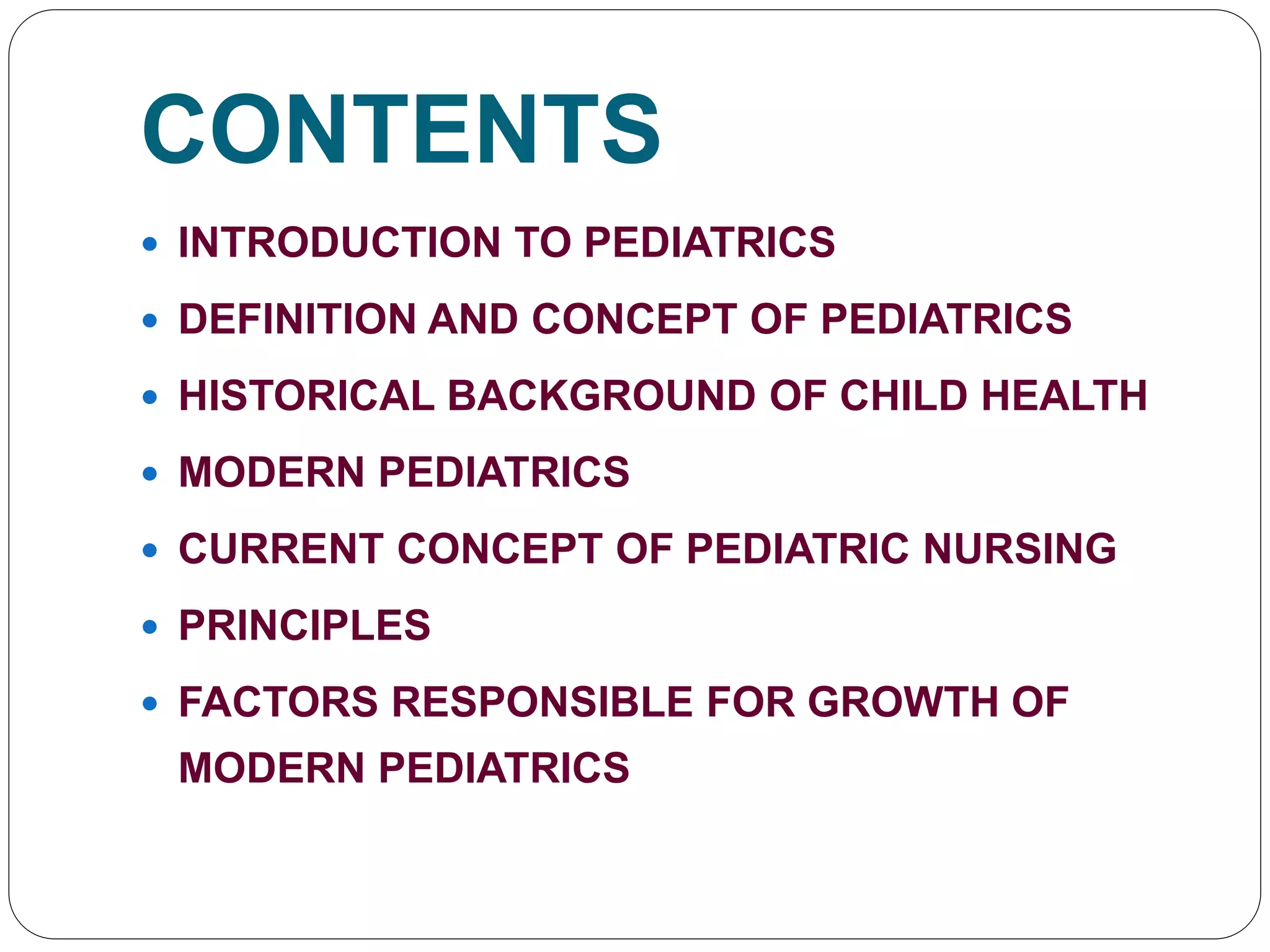 Modern concept of child care | PPTX