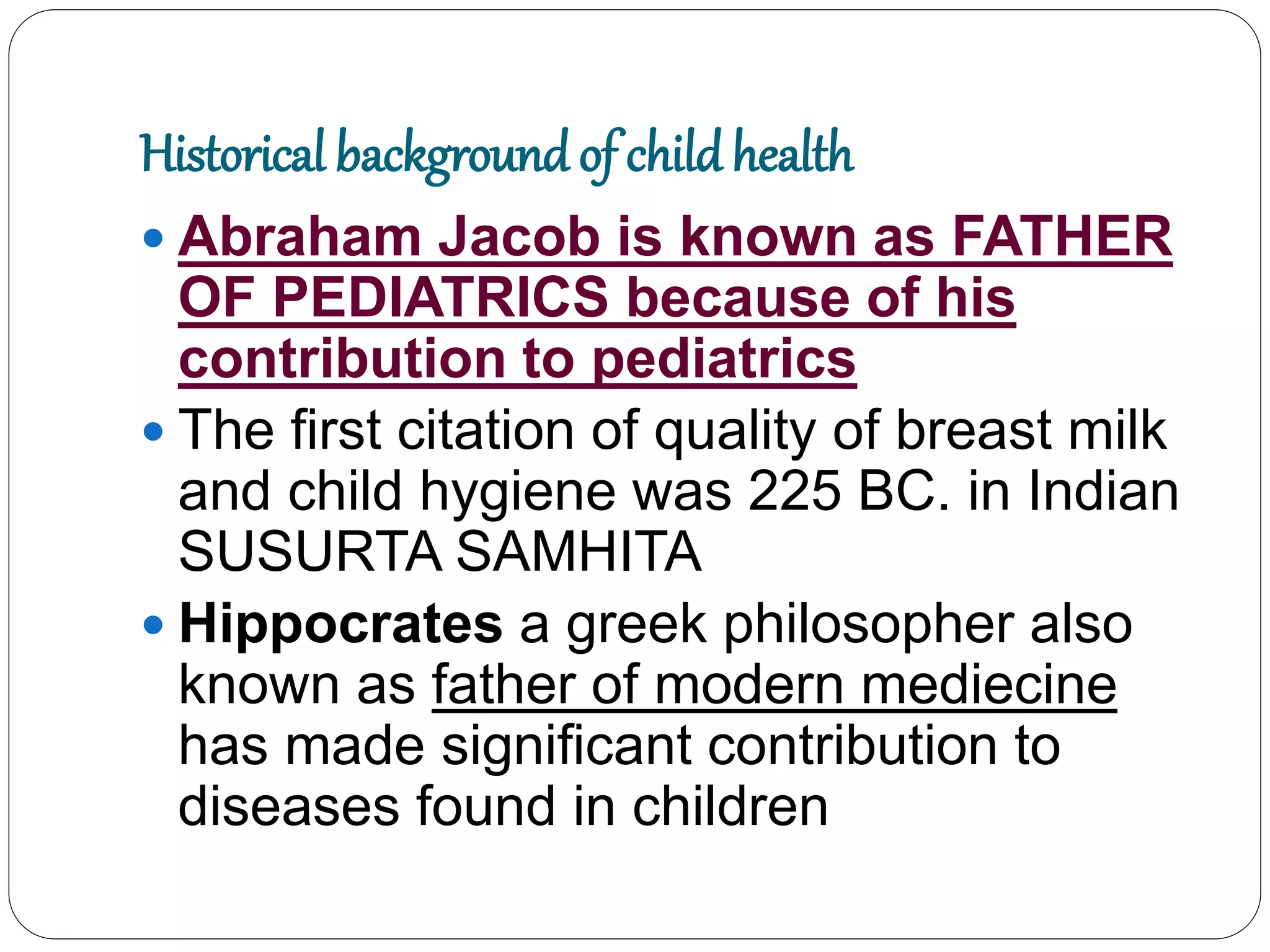 Modern concept of child care | PPTX