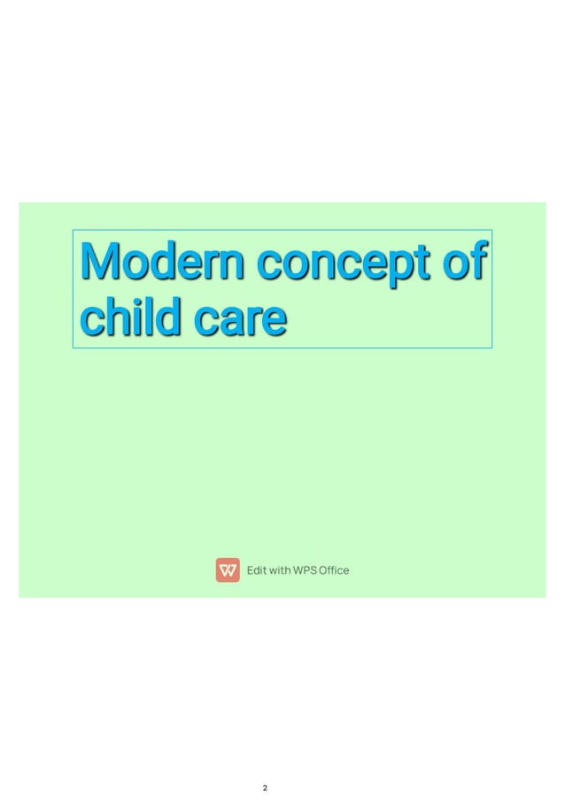 modern concept of child care .pdf