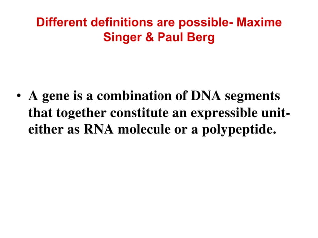 Modern concept of gene.pdf | Chemistry | Science