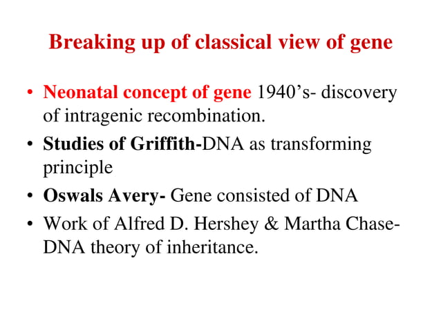 Modern concept of gene.pdf | Chemistry | Science