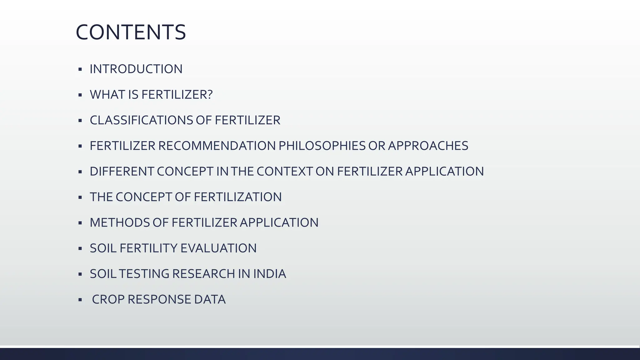 Modern concepts in fertilizer application PPT.pptx | Agriculture | Industries