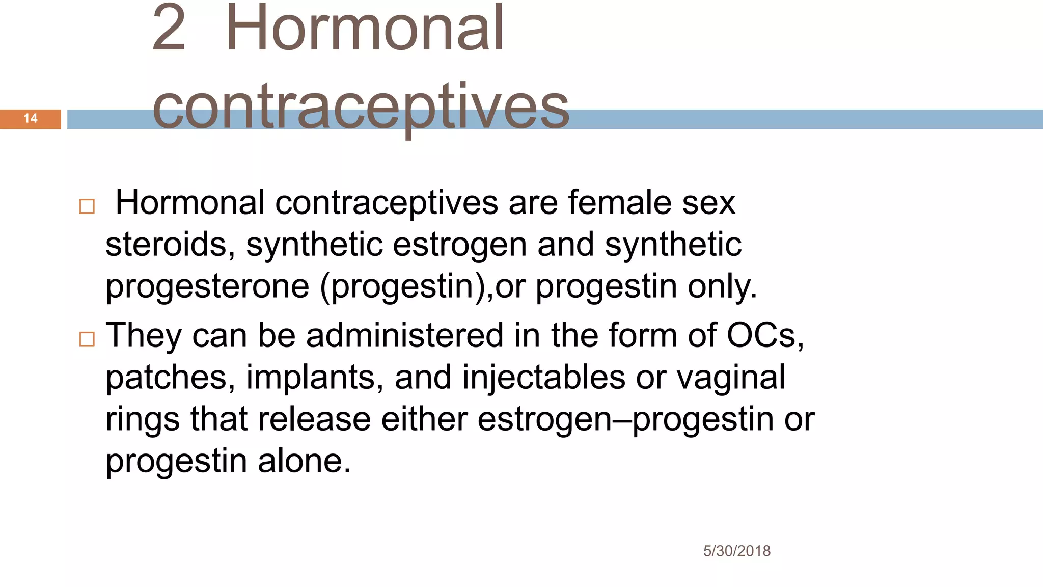 Modern contraceptive methods | PPTX