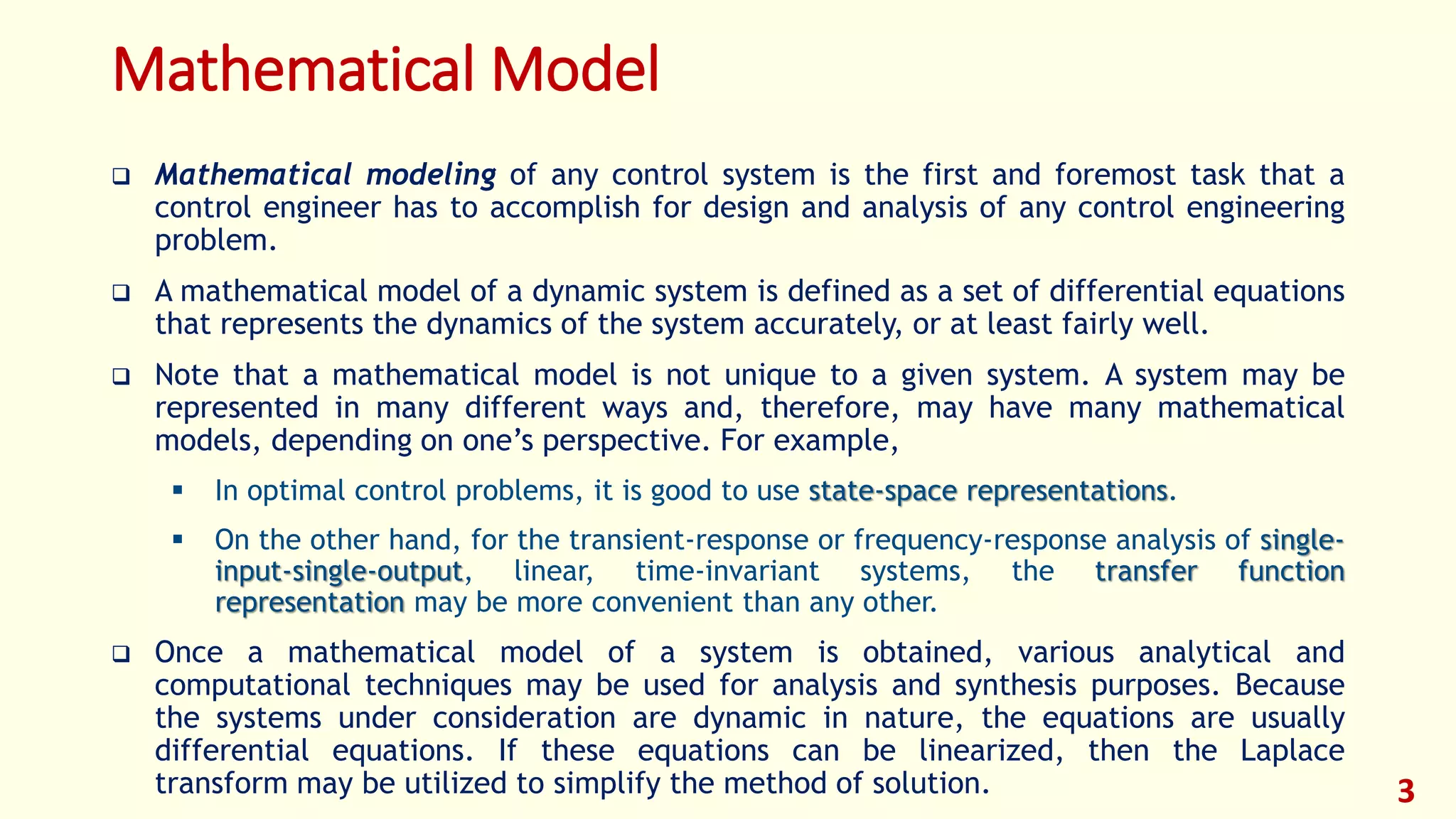 Modern Control Lec 02 Mathematical Modeling Of Systems Pdf Computer Networking Computing