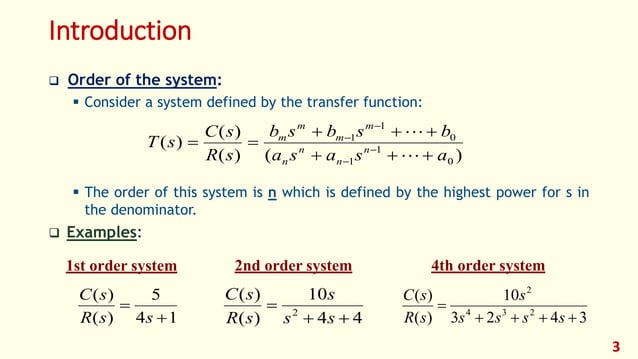 Modern Control - Lec 03 - Feedback Control Systems Performance and ...
