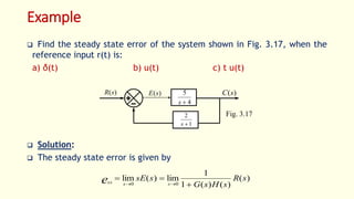 Modern Control - Lec 03 - Feedback Control Systems Performance and ...
