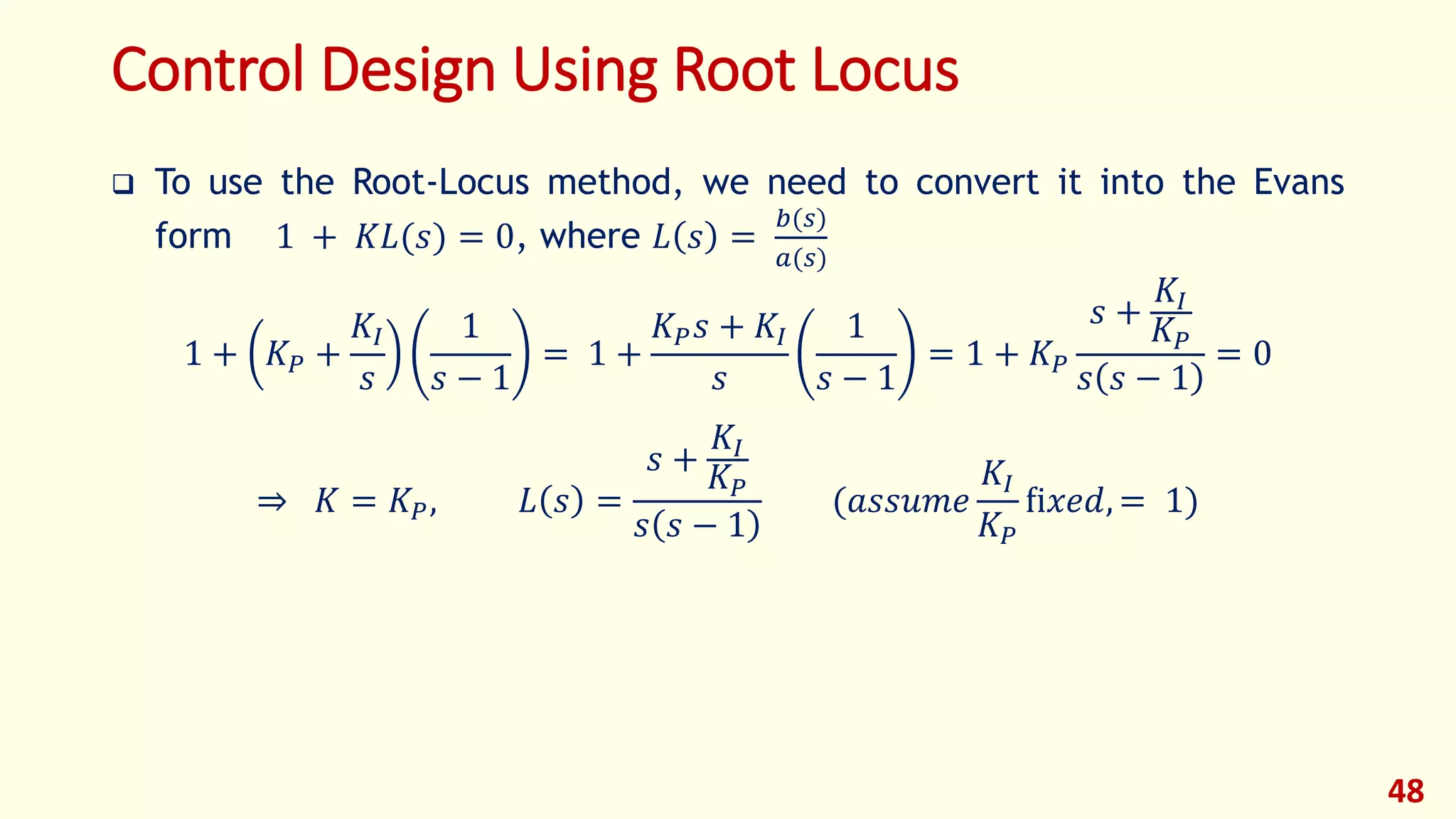 Modern Control - Lec 04 - Analysis and Design of Control Systems using Root Locus | PDF ...
