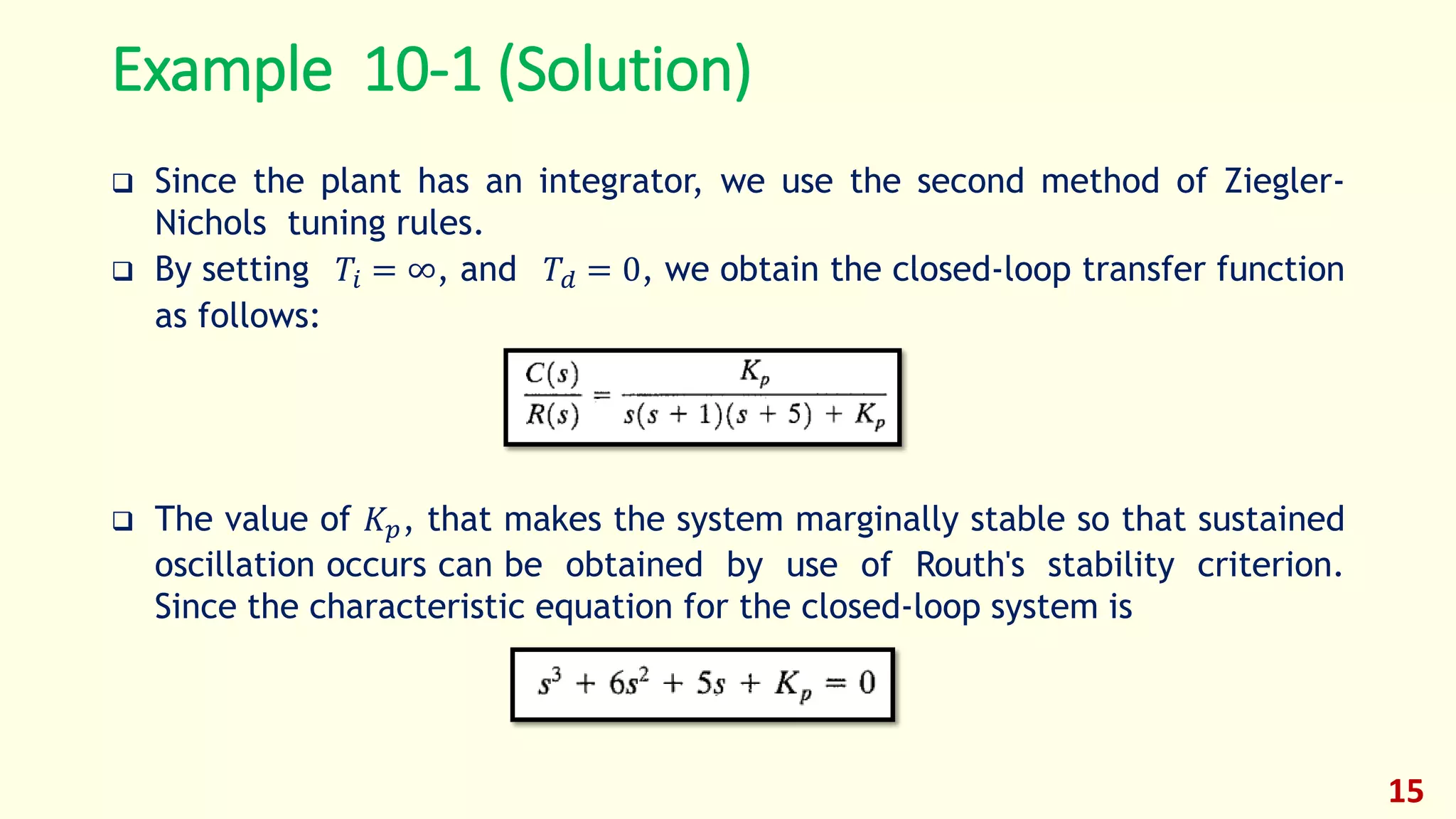 Modern Control - Lec 06 - PID Tuning | PDF