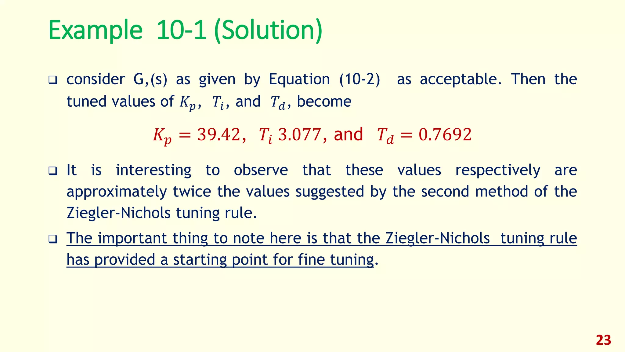 Modern Control - Lec 06 - PID Tuning | PDF